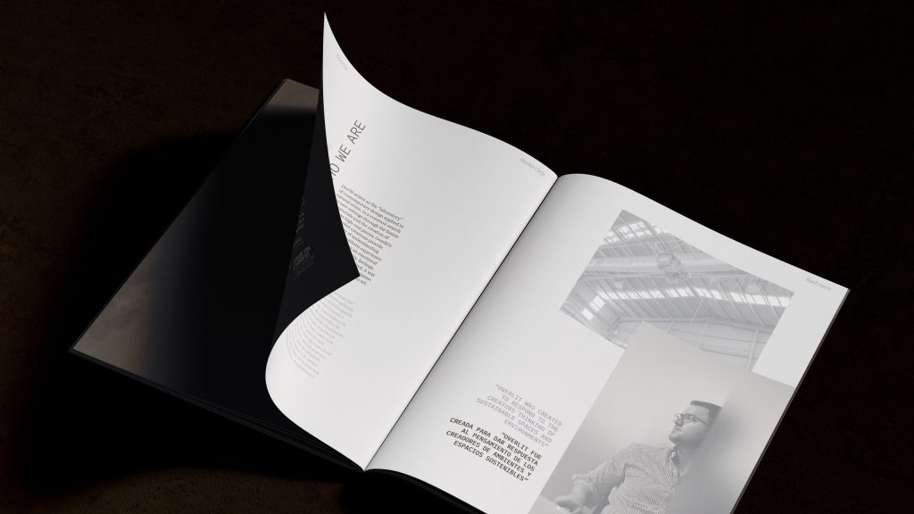 Diseño de Catálogo Overlit Marble Corp — Estudio Tipo